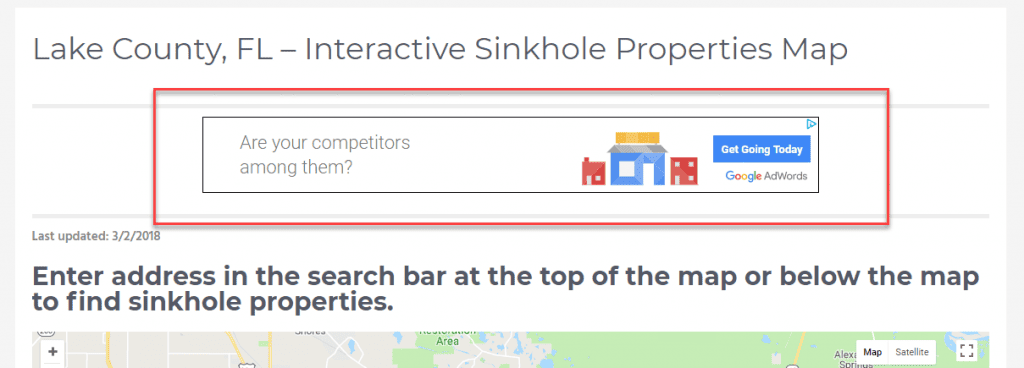 Pricing | Interactive Sinkhole Maps