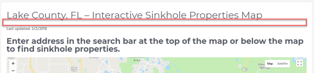 FAQ | Interactive Sinkhole Maps