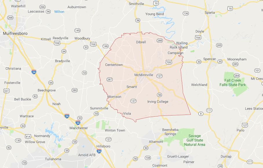 Sinkholes in Warren County, TN | Tennessee Sinkholes | Interactive ...