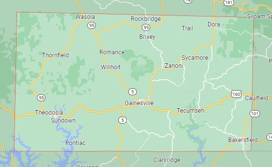 Sinkholes in Ozark County, MO | Missouri Sinkholes | Interactive ...