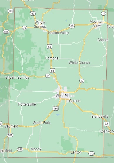 Sinkholes in Howell County, MO | Missouri Sinkholes | Interactive ...