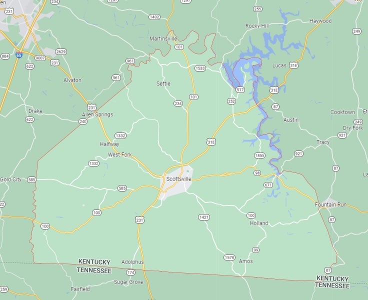 Sinkholes in Allen County, KY | Kentucky Sinkholes | Interactive ...