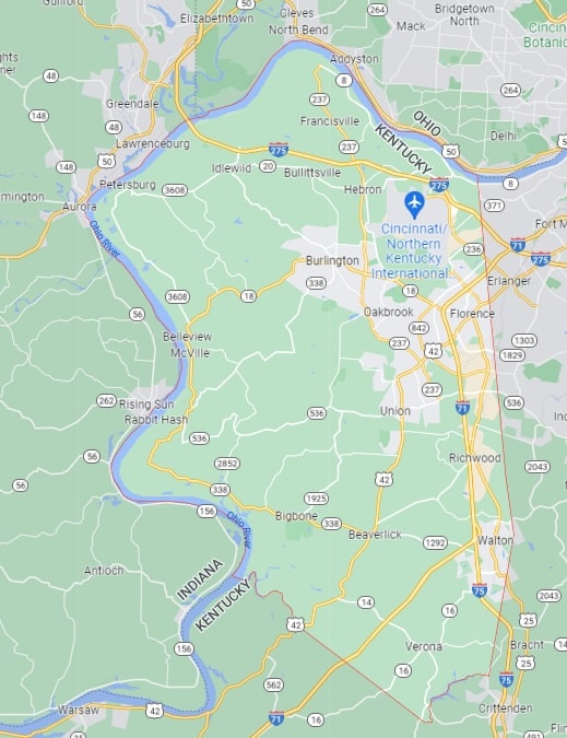 Sinkholes in Boone County, KY | Kentucky Sinkholes | Interactive ...