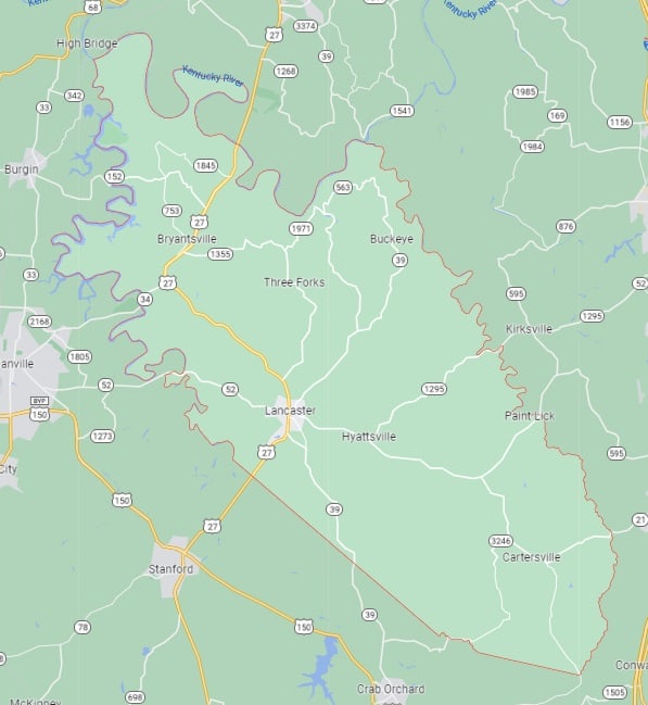 Sinkholes in Garrard County, KY | Kentucky Sinkholes | Interactive ...