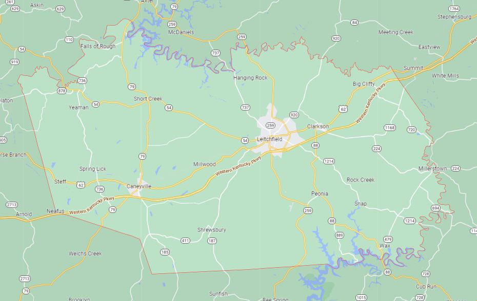 Sinkholes in Grayson County, KY | Kentucky Sinkholes | Interactive ...