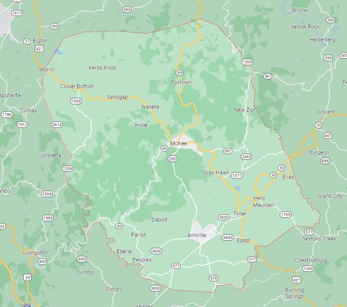 Sinkholes in Jackson County, KY | Kentucky Sinkholes | Interactive ...