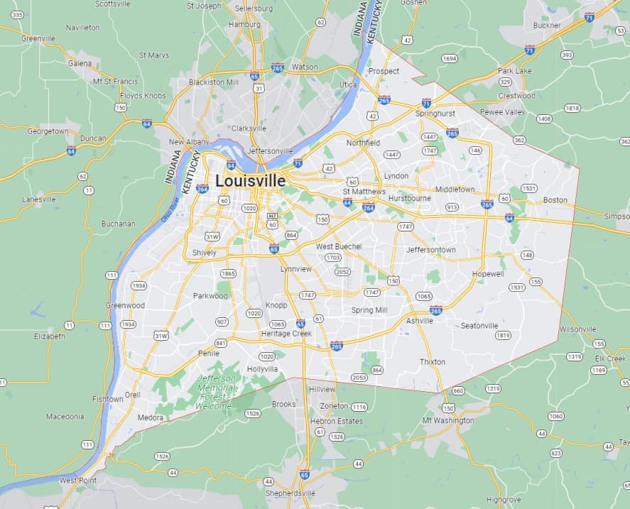 Sinkholes in Jefferson County, KY | Kentucky Sinkholes | Interactive ...