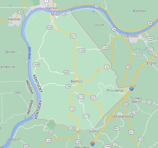 Sinkholes in Trimble County, KY | Kentucky Sinkholes | Interactive ...